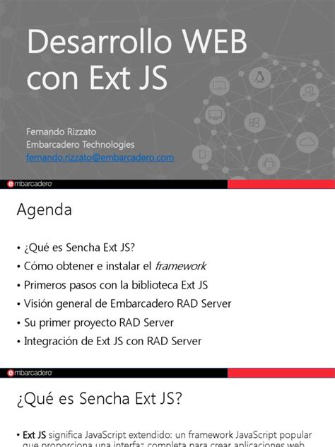 Desarrollo Web Con Ext Js Y Rad Server Pdf Script Java Aplicación Web