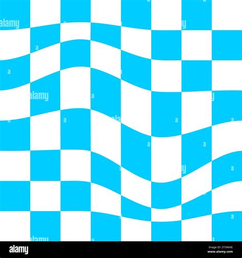 Distorted Chess Board Background Undulate Plaid Texture Checkered Visual Illusion Psychedelic