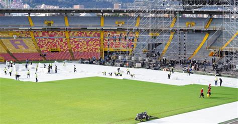Así Quedó La Grama De La Cancha Del Estadio El Campín Tras El Concierto
