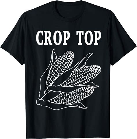 Crop Top Corn T Shirtpremium Polyester Breathable Tee Shirt Xl