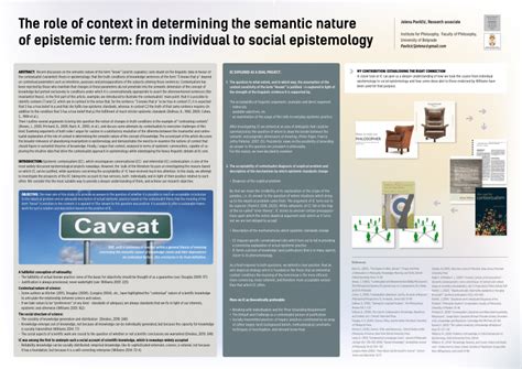 Pdf The Role Of Context In Determining The Semantic Nature Of