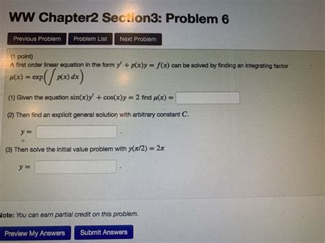 Solved Ww Chapter2 Section3 Problem 6 Previous Problem
