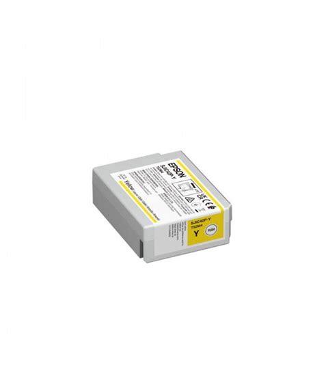 Cartucho De Tinta Epson SJIC41P MK Amarillo Para C4000u 50 Ml