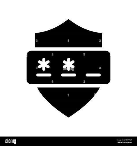 Security Shield Icon Shield With Lock And Stars Vector Illustration Protection Personal Data