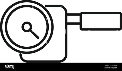 Manometer Measuring Device Showing Pressure Icon Outline Vector Stock Vector Image And Art Alamy