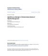(PDF) Algorithms as a Manager: A Critical Literature Review of Algorithm Management