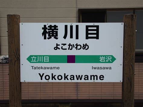 横川目駅名3 改札画像 net