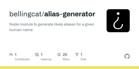 github bellingcat alias generator node module to generate likely