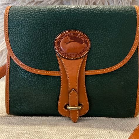 Dooney And Bourke Bags Vintage Dooney Bourke Green And Tan Leather