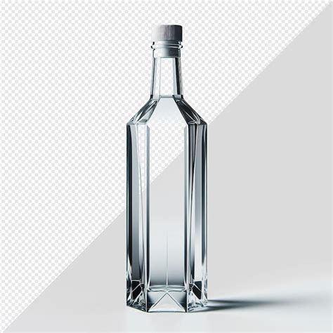 Bouteille Dillustration Hyperréaliste De La Meilleure Vodka Isolée Sur