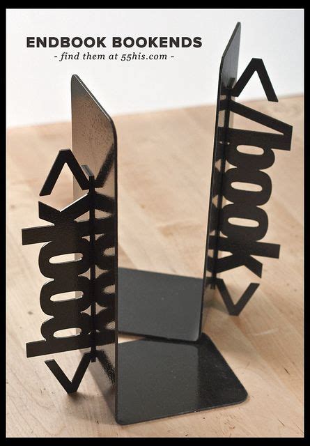 Metal Heavy Duty Bookend Non Skid Bottom Black Artofit