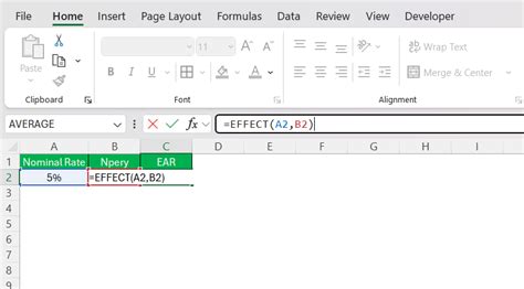 How To Calculate Effective Annual Interest Rate In Excel Step By Step
