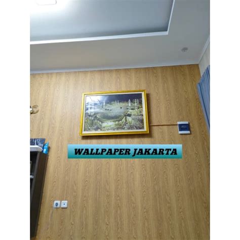 Jual STICKER DINDING Wallpaper Dinding Motif Serat Kayu Stiker Pelapis