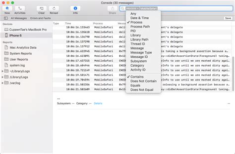 Iphone What Happens To Nslog Info When Running On A Device Stack