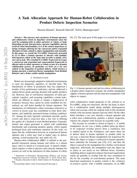 A Task Allocation Approach For Human Robot Collaboration In Product
