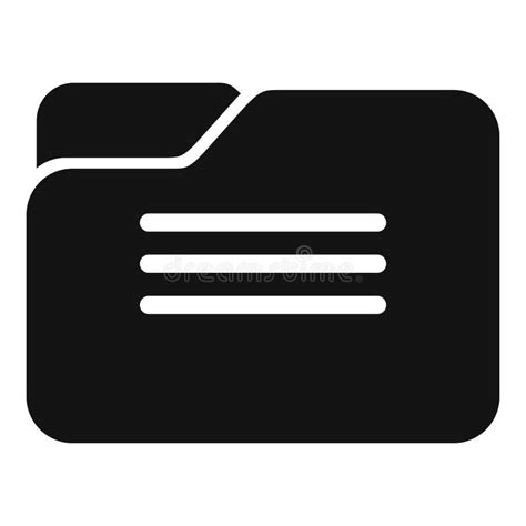 Icono De Carpeta De Trabajo Simple Vector Datos De Documento