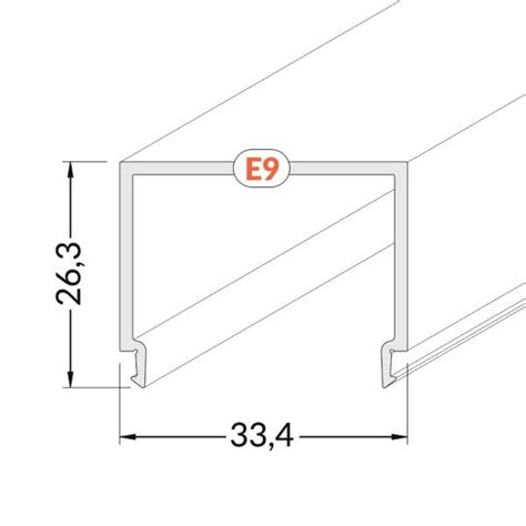 1m Klick Abdeckung E9 Eckig Für Unsere Alu Profile Vario In Milchig Aufbau Abdeckungen Alu