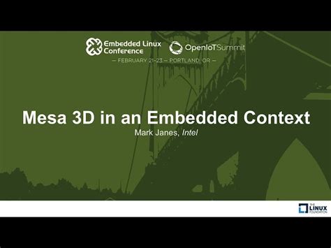 Free Video Mesa 3d In An Embedded Context Performance Tools And