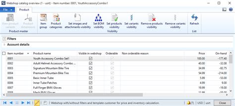 Catalog Data Visibility