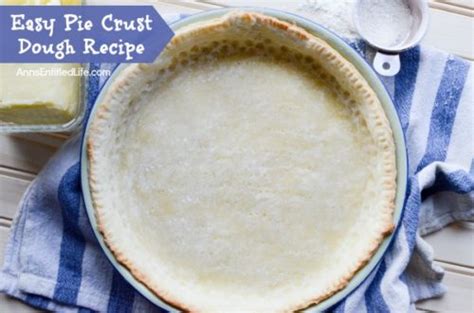 Easy Pie Crust Dough Recipe