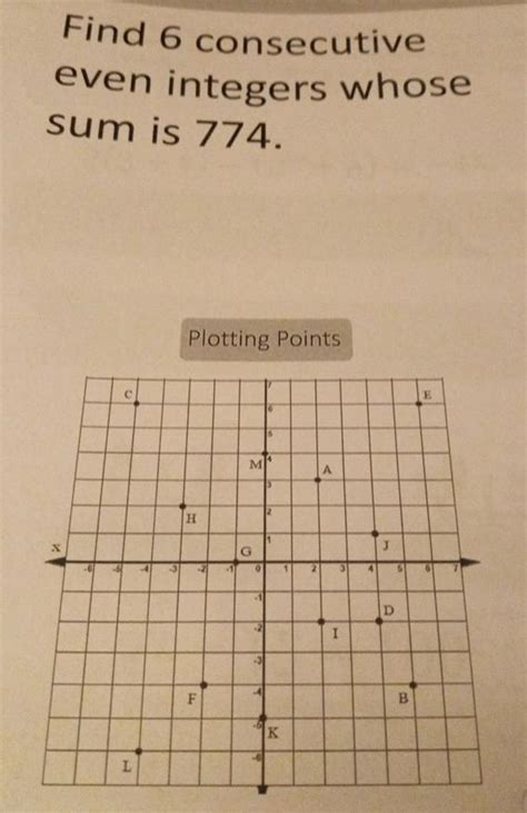 Solved Find 6 ﻿consecutive Even Integers Whose Sum Is