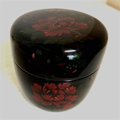 茶道具 棗 八雲塗 牡丹 メルカリ