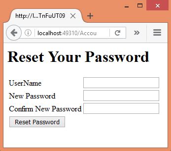 Asp Net Core Identity Allow Password Reset Binaryintellect