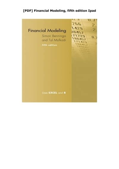 PDF Financial Modeling Fifth Edition Ipad