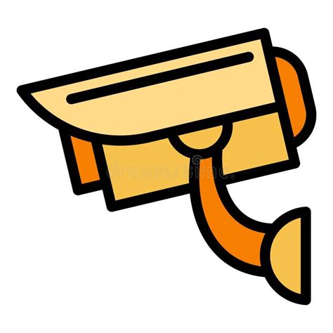 Security Camera Icon Outline Style Stock Vector Illustration Of