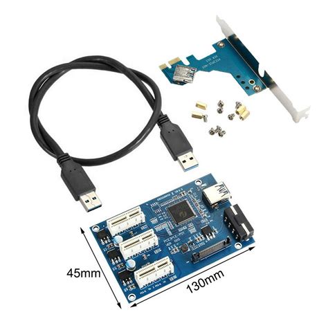 Juego De Tarjeta Adaptadora Pci E Pci E Express 1x A 3x Multiplicador