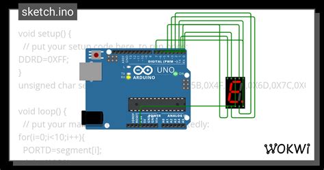 Seven Segment Copy Wokwi Esp32 Stm32 Arduino Simulator