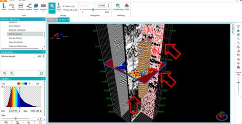 how to apply multiple seismic attributes in 3d view using gverse