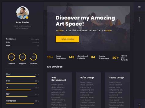 Arter Портфолио Шаблоны Bootstrap BootstrapТема