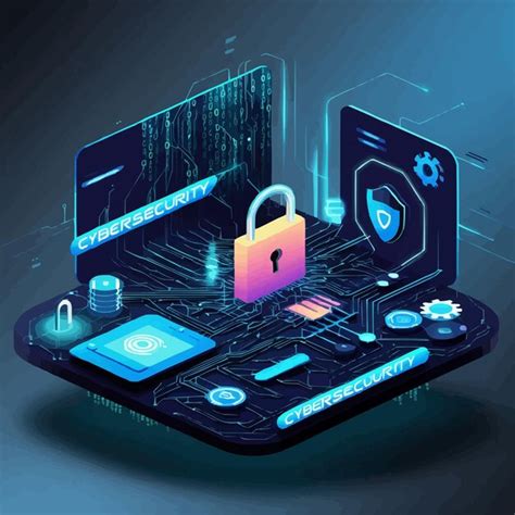 Cybersecurity Illustrations Vector Graphics Design Premium Ai