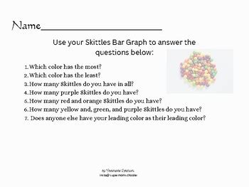 Skittles Graph By Charmaine Landrum TPT