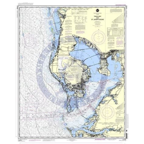 Noaa Nautical Chart 11412 Tampa Bay And St Joseph Sound