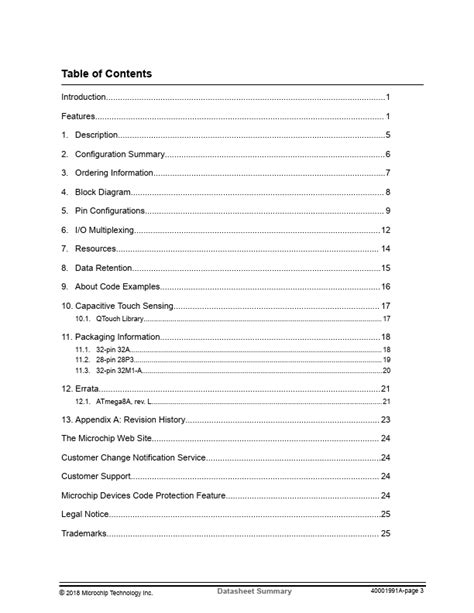Atmega8a Datasheet Pdf 8 Bit Microcontroller Download Microchip
