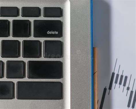 closeup keyboard button delete stock image image of enter delete