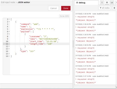 Cron Plus Help Send Payload Topic General Node Red Forum