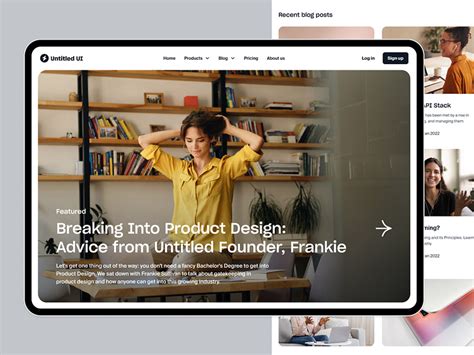 Blog Home Page — Untitled Ui By Jordan Hughes® On Dribbble