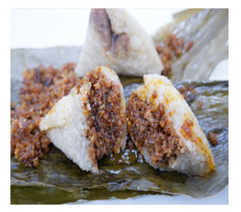 Vegetarian Shrimp Dumpling 香辣虾米粽 2pcs Tian Xin Su Shi Bao Dian Halal