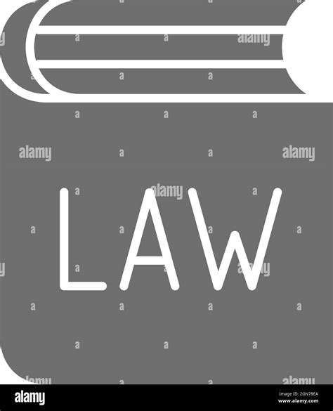 Book With Laws Constitution Greyicon Isolated On White Background