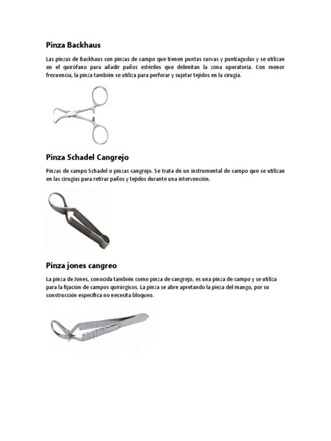 50 Tipos De Pinzas Pdf