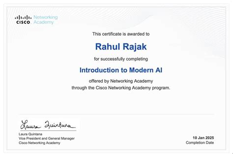 Artificialintelligence Cisconetworkingacademy Rahul Kumar Rajak