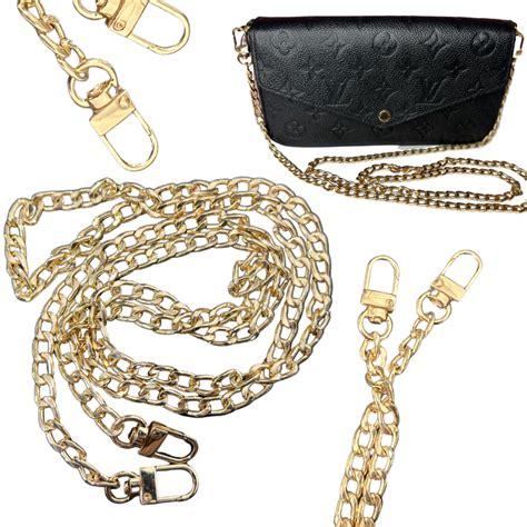 Gold Crossbody Chain Strap Brand Bag Girl