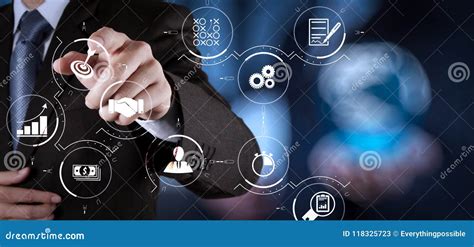 Businessman Success Working With His Team As Concept Stock Image Image Of Automation