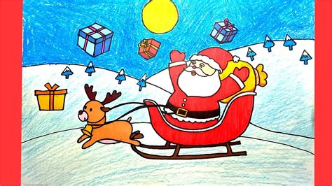 Vẽ Tranh Noel Giáng Sinh Đơn Giản Đẹp VÔ ĐỐi KhÔng NÓi DỐi