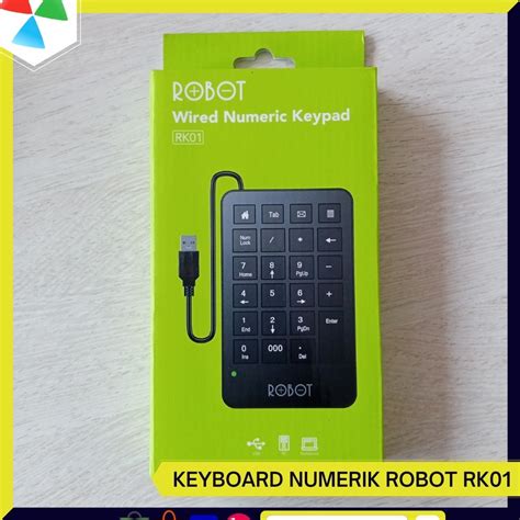 Jual KEYBOARD NUMERIK ROBOT RK01 USB 2 0 23 KEYS NUMERIC WIRED KEYPAD Shopee Indonesia