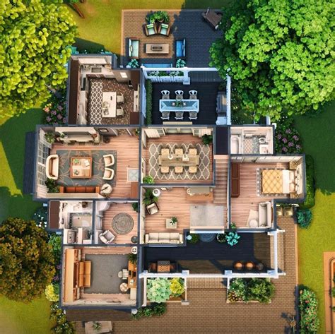 Pin By Alexandra On Sims Sims House Sims 4 Houses Sims 4 House Design