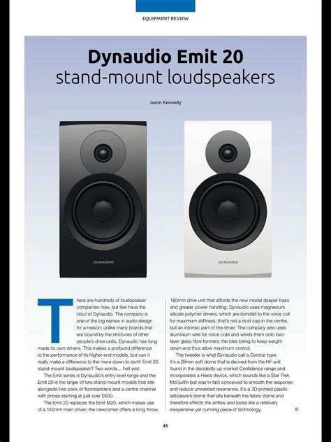 Hifinumber8 Emit 20 ลำโพง Entry Level ของ Dynaudio Facebook